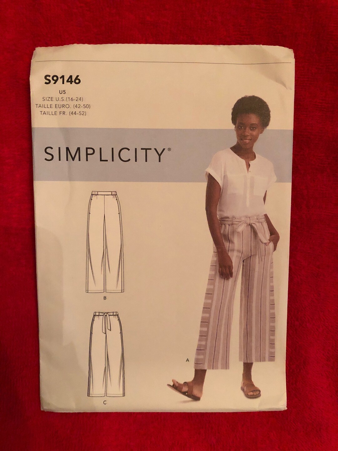 Uncut Factory Fold Sewing Pattern Simplicity S9146 Sizes 16, 18, 20, 22 ...
