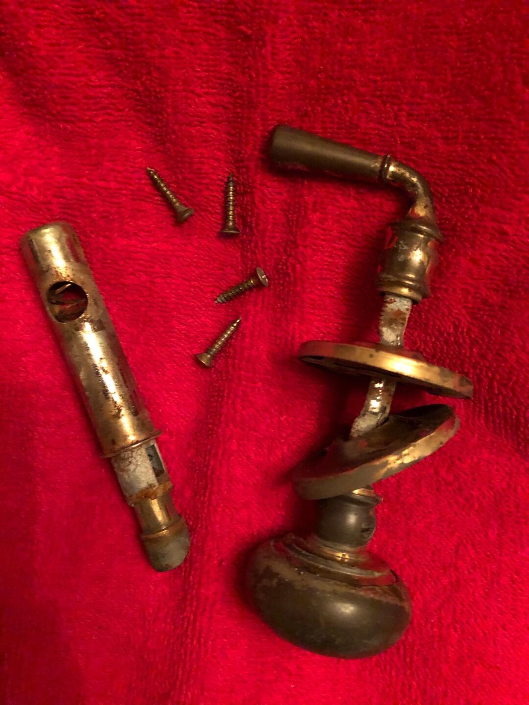 Vintage Rusty Crusty Hardware Door Knob From Old Farm House Screen Door ...