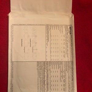 Uncut Factory Fold Mccall's MP508 Sewing Pattern Sizes 4 6 8 10 12 14 ...