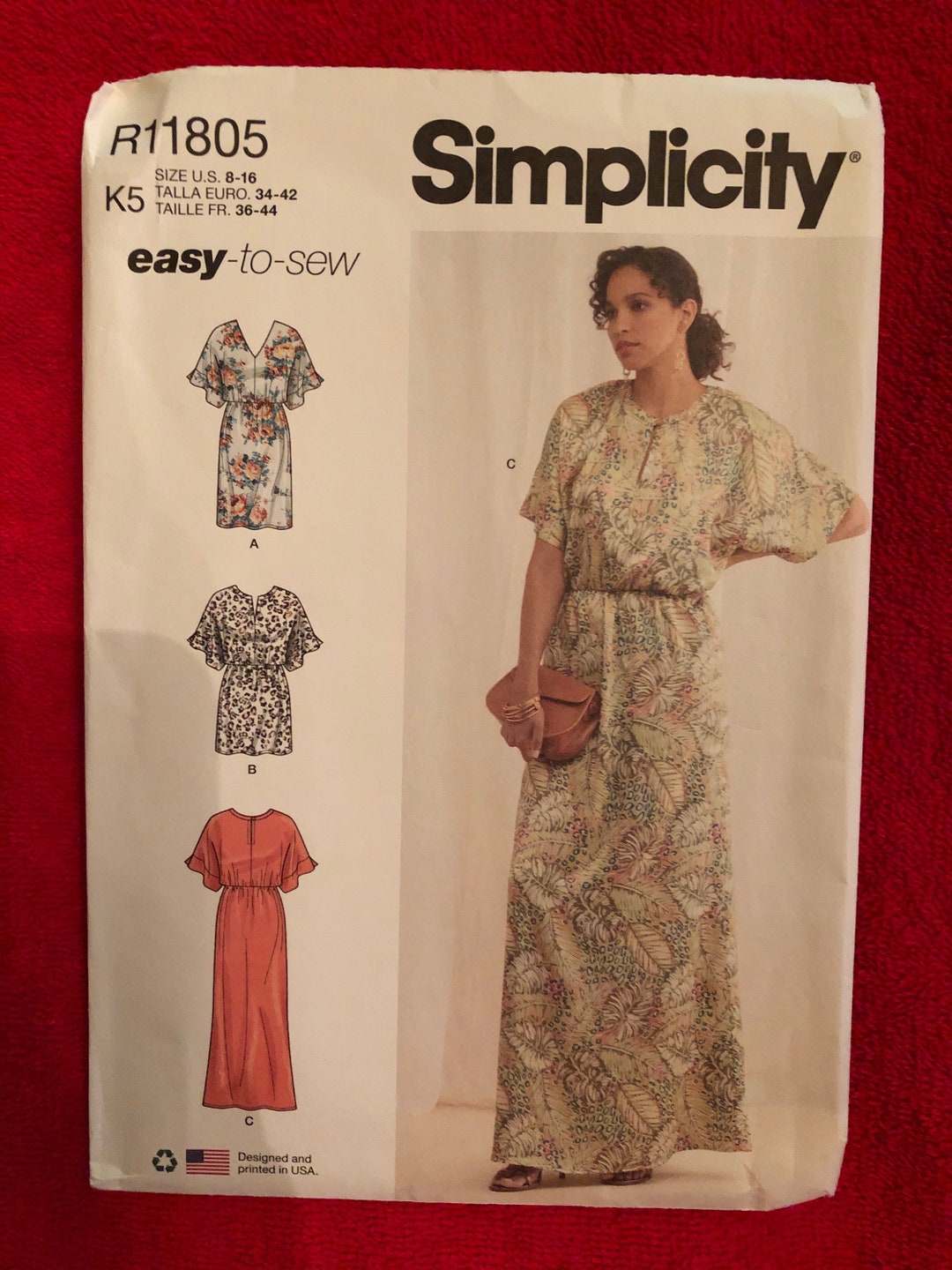 Uncut Factory Fold Sewing Pattern Simplicity R11805 Sizes 8 10 12 14 16 ...