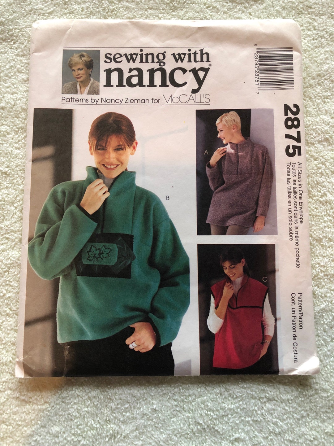 Uncut Factory Fold Sewing Pattern Mccalls 2875 All Sizes S M L XL 8 10 ...