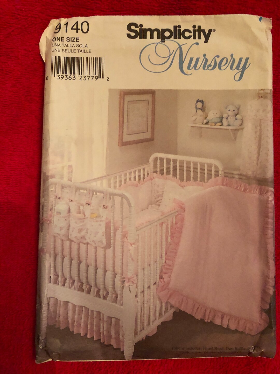 Uncut Factory Fold Sewing Pattern Simplicity 9140 One Size Nursery ...
