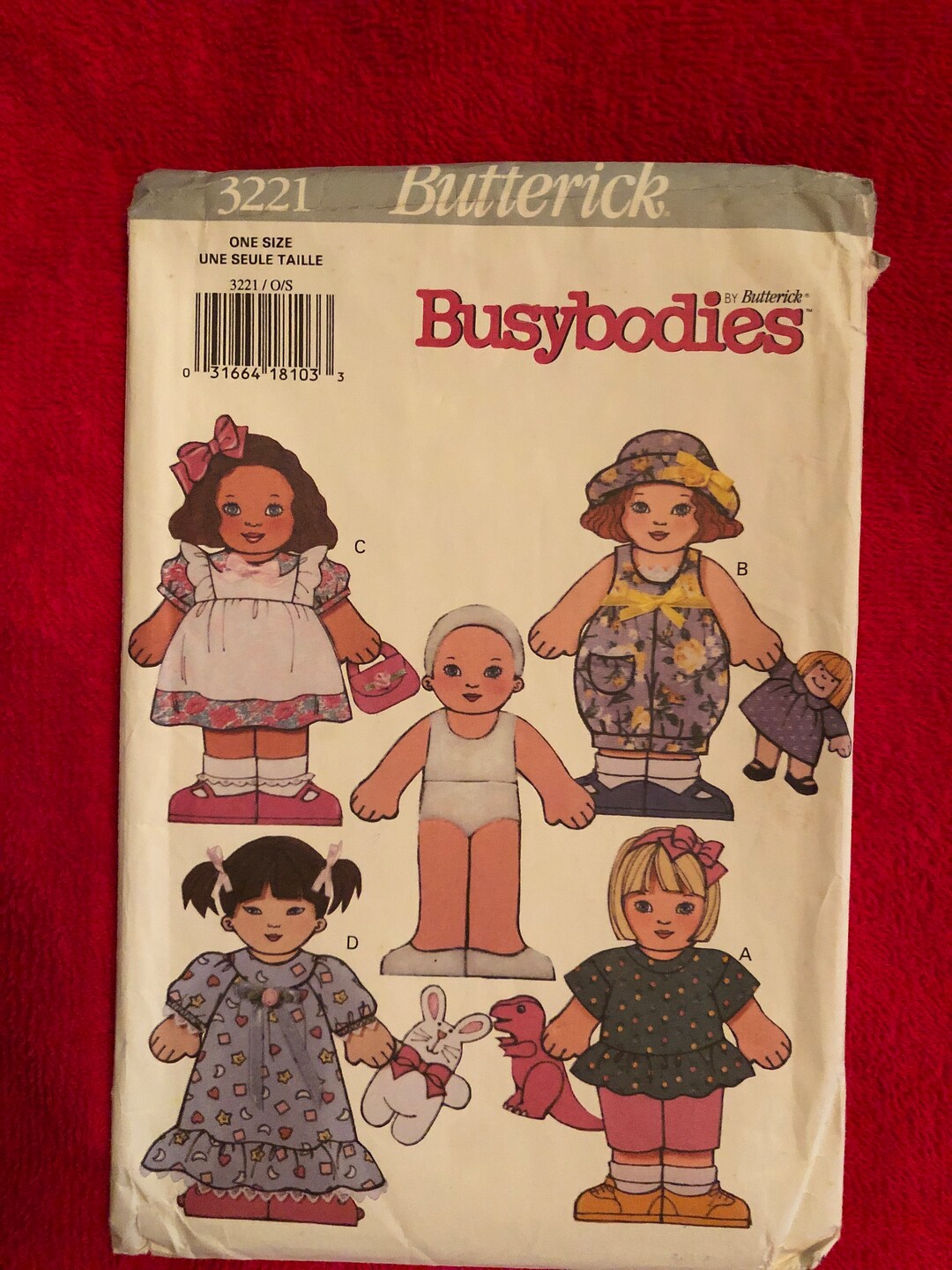 Uncut Factory Fold Sewing Pattern Butterick 3221 Busy Bodies No Sew ...