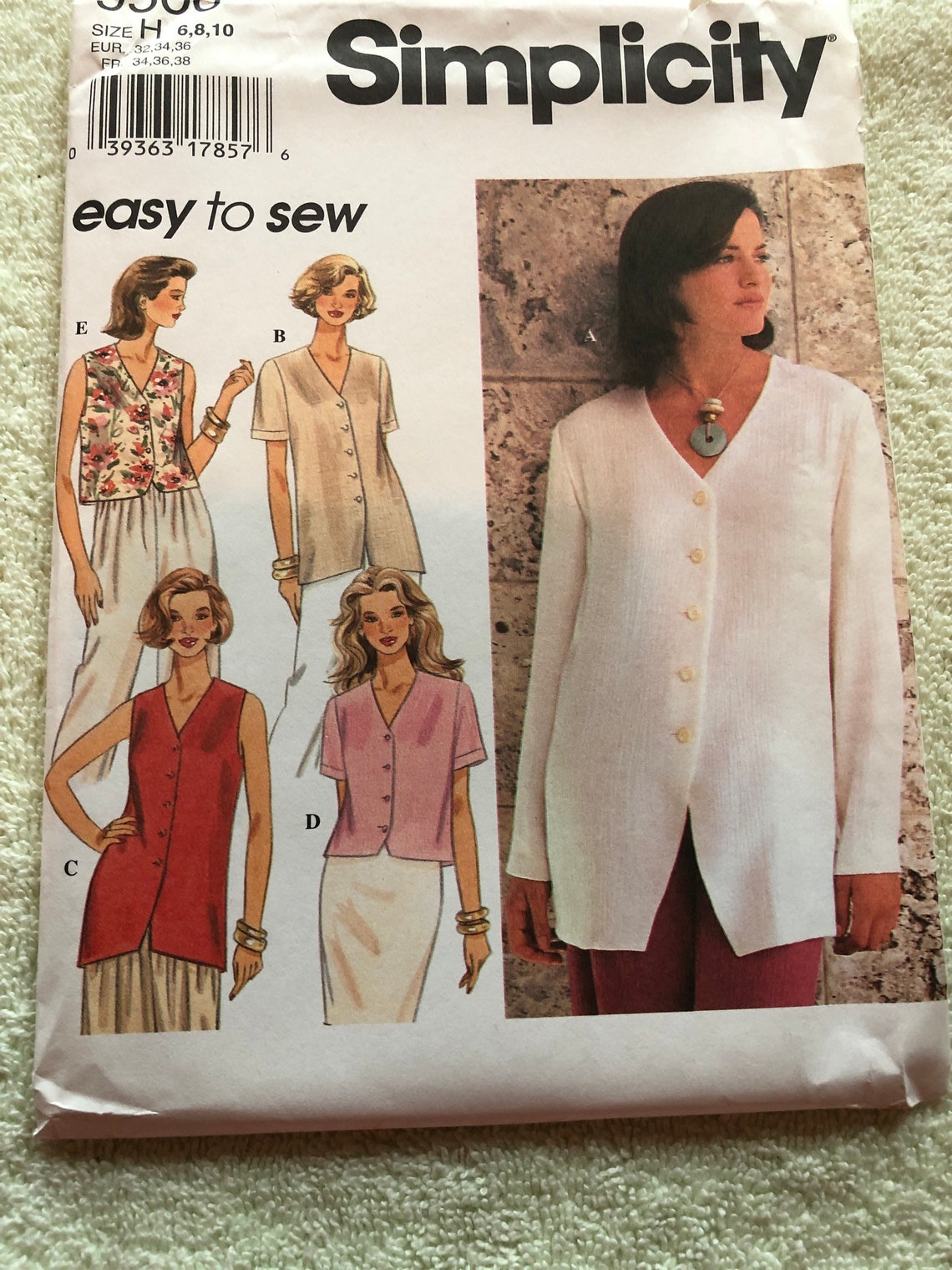 Vintage 1996 Uncut Factory Fold Sewing Pattern Simplicity 9506 | Etsy