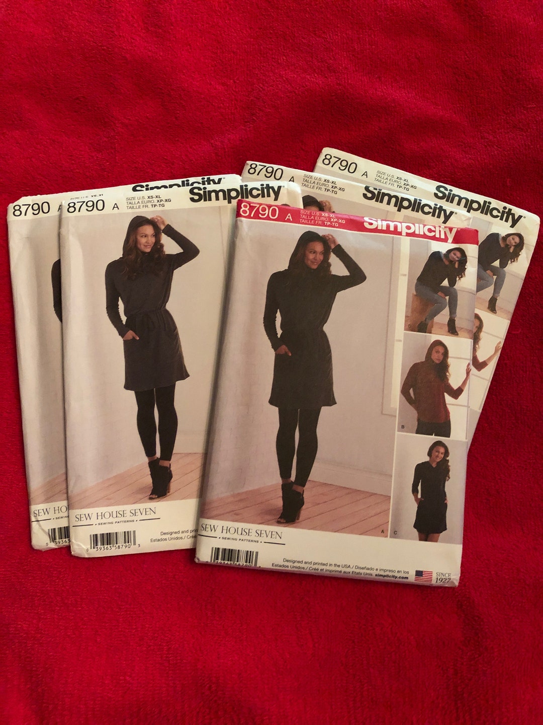 Uncut Factory Fold Sewing Pattern Simplicity 8790 Sizes XS S M L XL ...