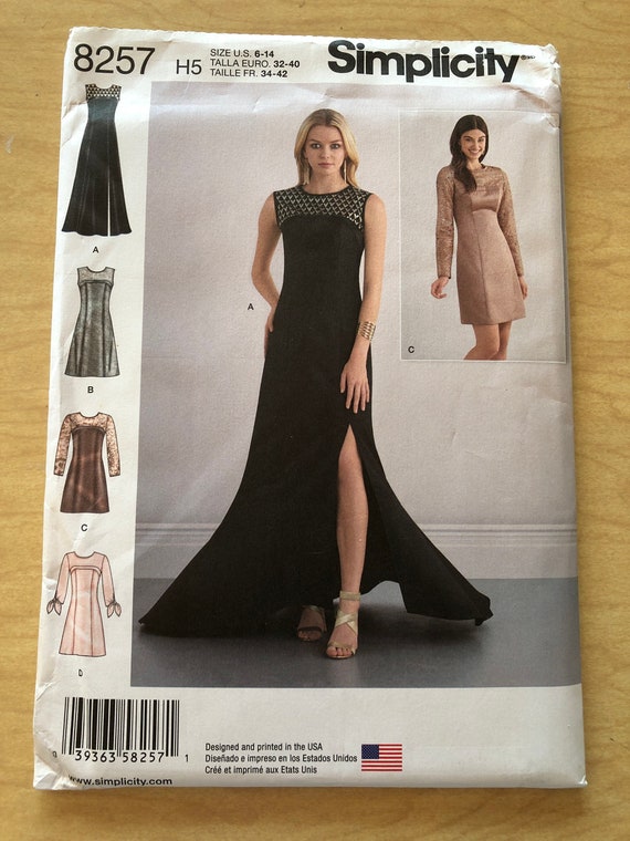 Uncut Factory Fold Sewing Pattern Simplicity 8257 Sizes 6 8 10 - Etsy