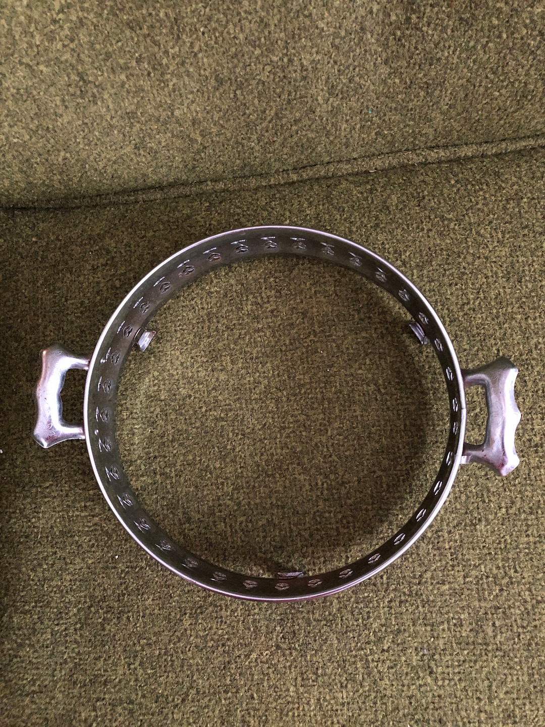 Vintage 9 Inch Round Casserole Serving Silver Color Tray - Etsy