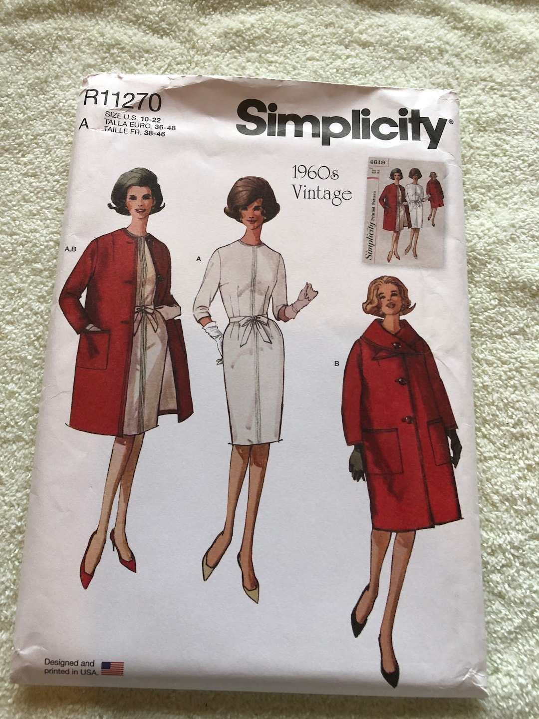 Uncut Factory Folded Sewing Pattern Simplicity R11270 Sizes 10 12 14 16 ...
