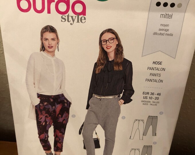 Uncut Factory Fold Sewing Pattern Burda 6358 Size 10 12 14 16 18 20 ...