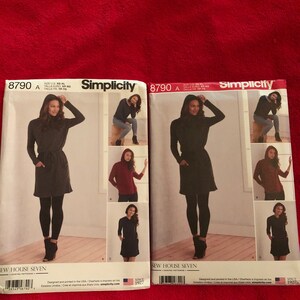 Uncut Factory Fold Sewing Pattern Simplicity 8790 Sizes XS S M L XL ...