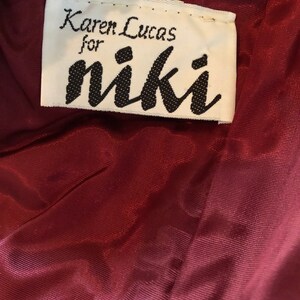 Vintage Karen Lucas for Niki Formal Semi Formal Dress With | Etsy