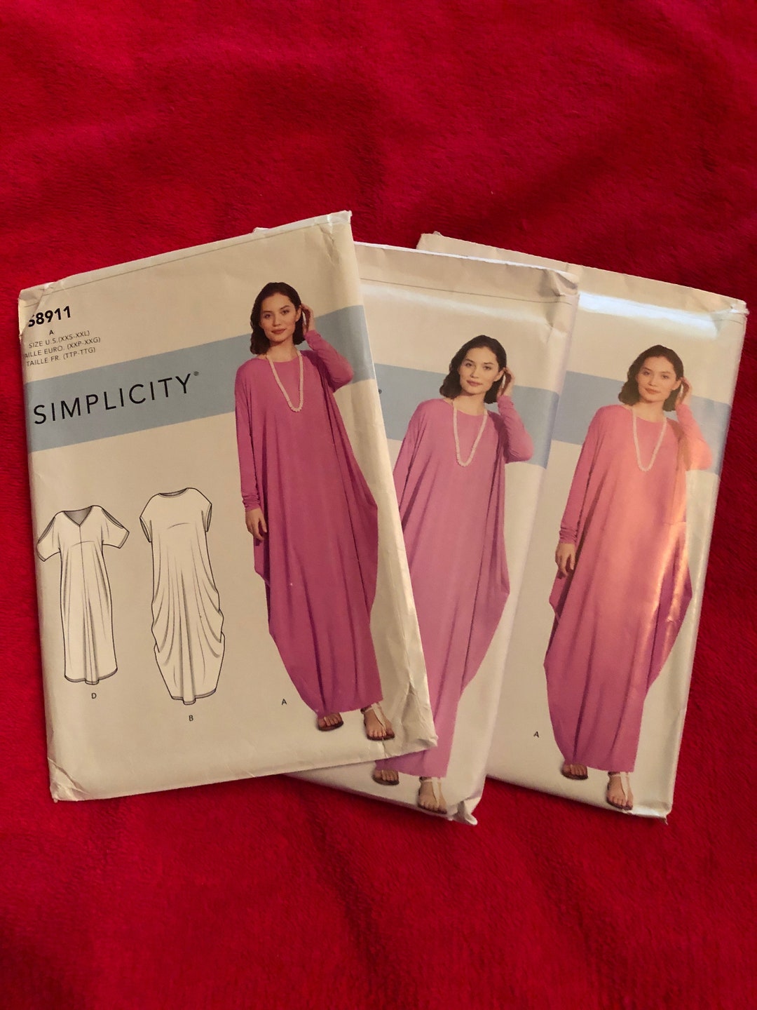 Uncut Factory Fold Sewing Pattern Simplicity S8911 Sizes XXS to XXL ...