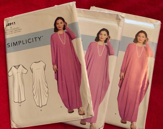 Uncut Factory Fold Sewing Pattern Simplicity S8911 Sizes XXS to XXL ...