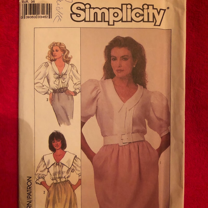 80s Sewing Pattern - Etsy