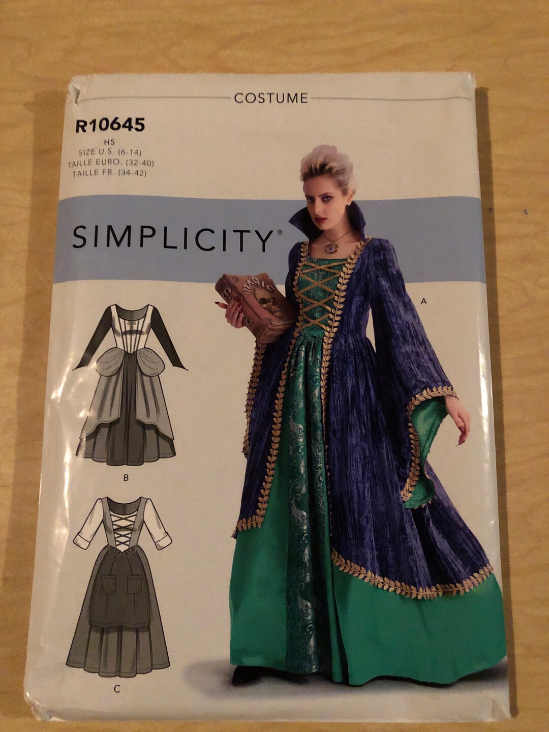 Uncut Factory Folded Sewing Pattern Simplicity R10645 Costume Sizes 6 8 ...