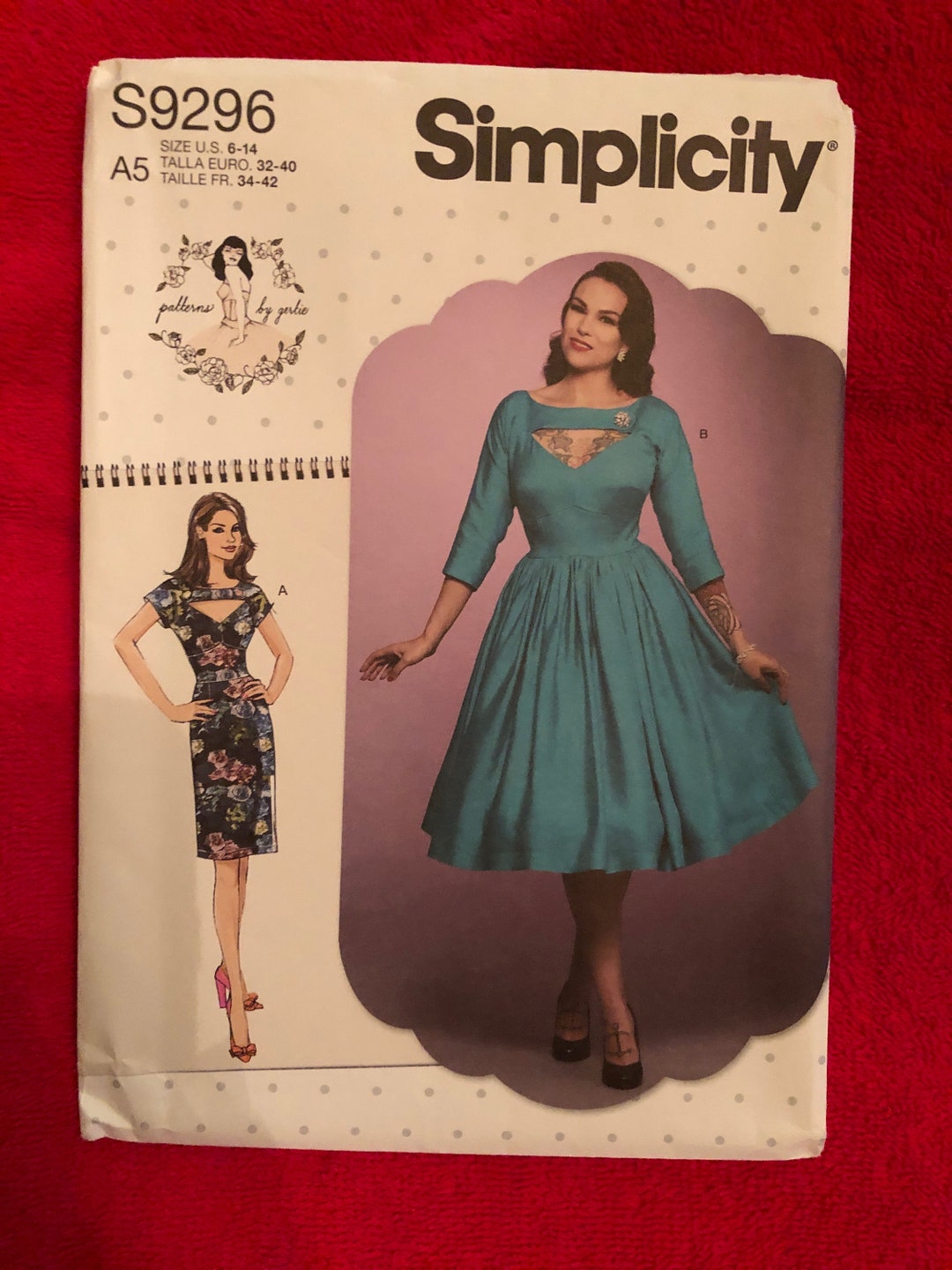 Uncut Factory Fold Sewing Pattern Simplicity S9296 Sizes 6 8 10 12 14 ...
