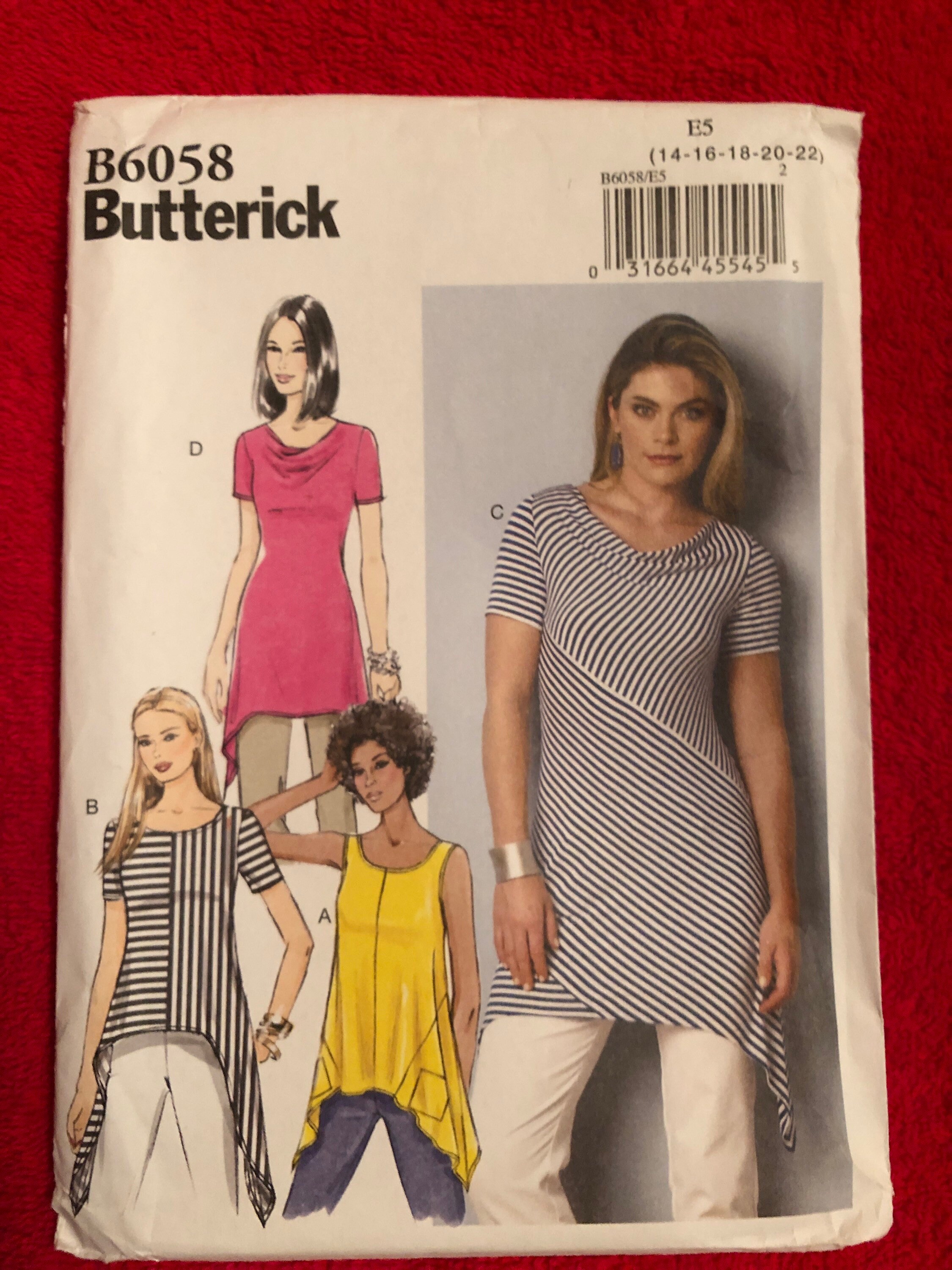 Uncut Factory Fold Butterick Sewing Pattern B6058 14 16 18 20 | Etsy