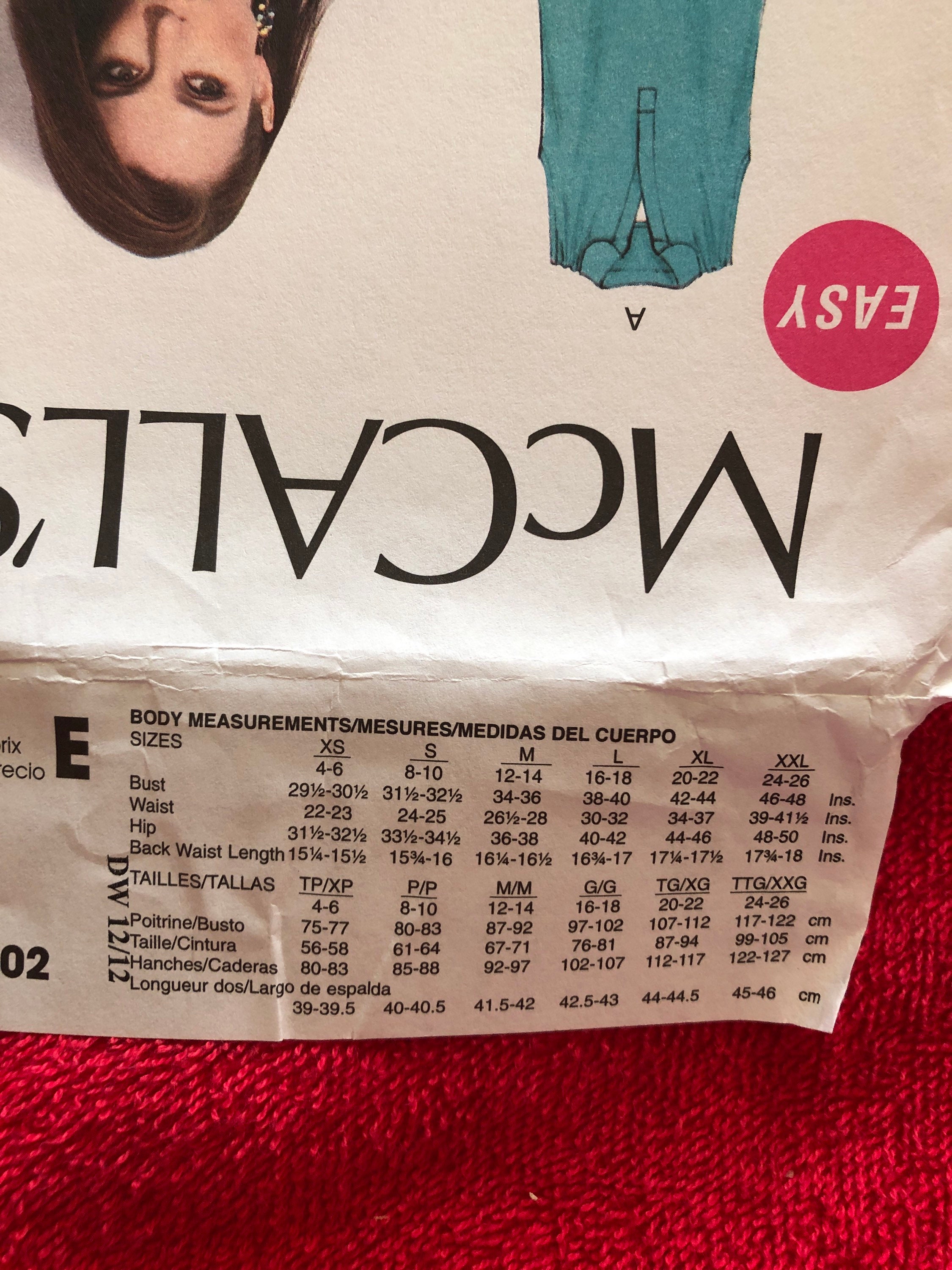 Uncut Factory Fold Sewing Pattern Mccall's M6702 Sizes XS | Etsy