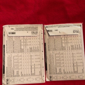 Uncut Factory Fold Sewing Pattern Simplicity 8790 Sizes XS S M L XL ...