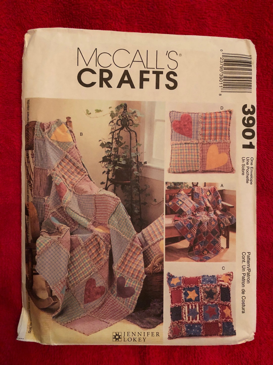 Uncut Factory Fold Sewing Pattern Mccall's Crafts Pattern 3901 Jennifer ...