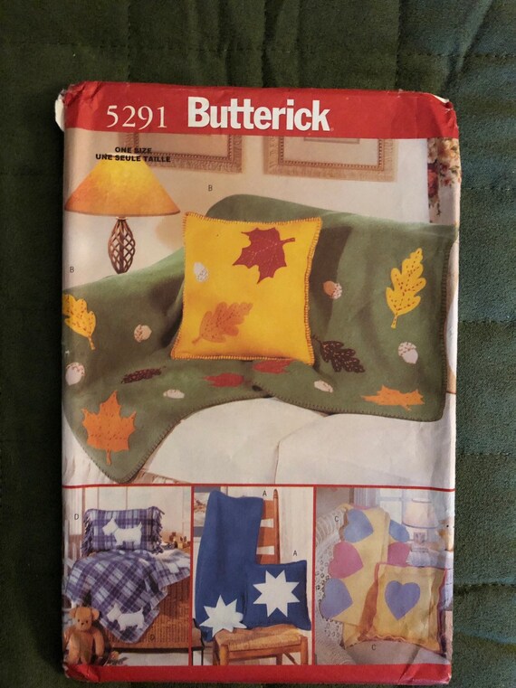 Uncut Factory Fold Butterick Patter 5291 One Size Blankets - Etsy