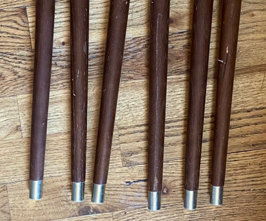 Vintage MCM Tapered Wooden Table Legs - Etsy