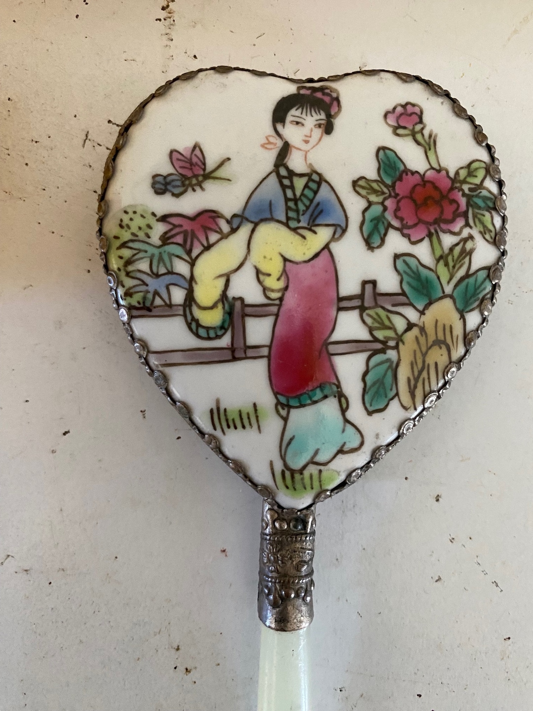 Beautiful Vintage Chinese Hand Mirror - Etsy