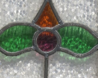 Unique Colorful Fused Glass Window | Etsy