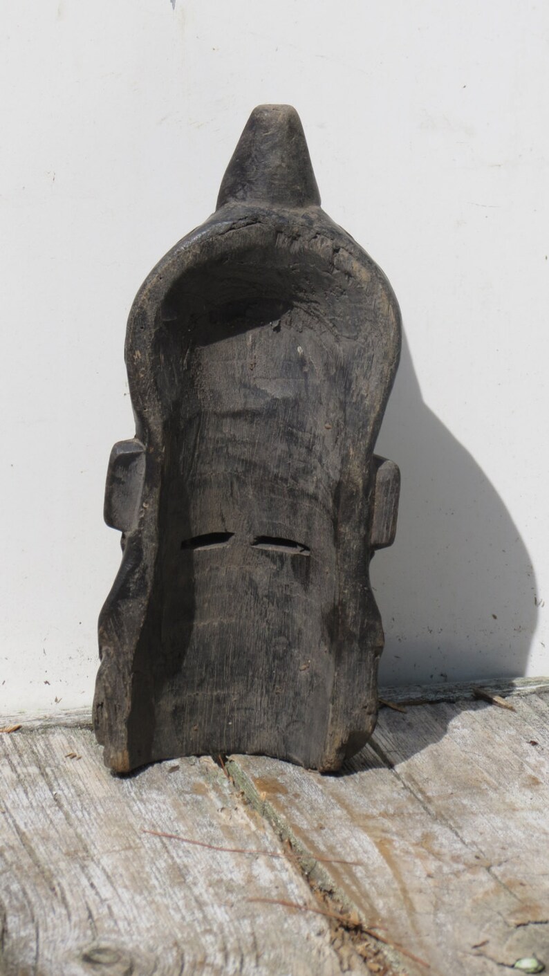 Unusual African Tin Covered Faceless Mask | Etsy