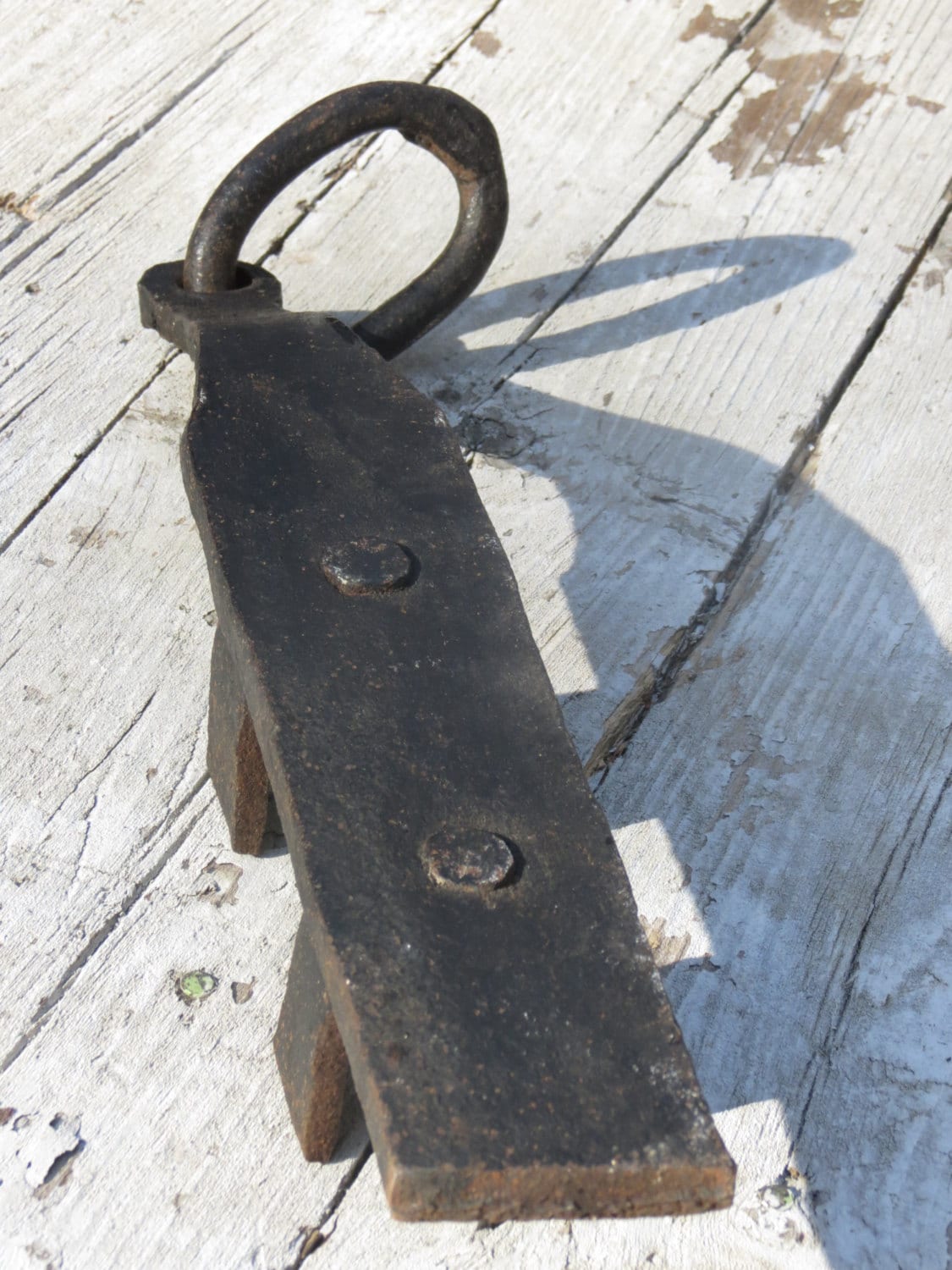 Antique Heavy Hand Forged Cast Iron Hitch Farm Fresh Barn Treasures - Etsy
