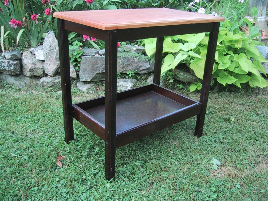 Custom Vintage Upcycled Recycled Salvage Solid Wood Table - Etsy