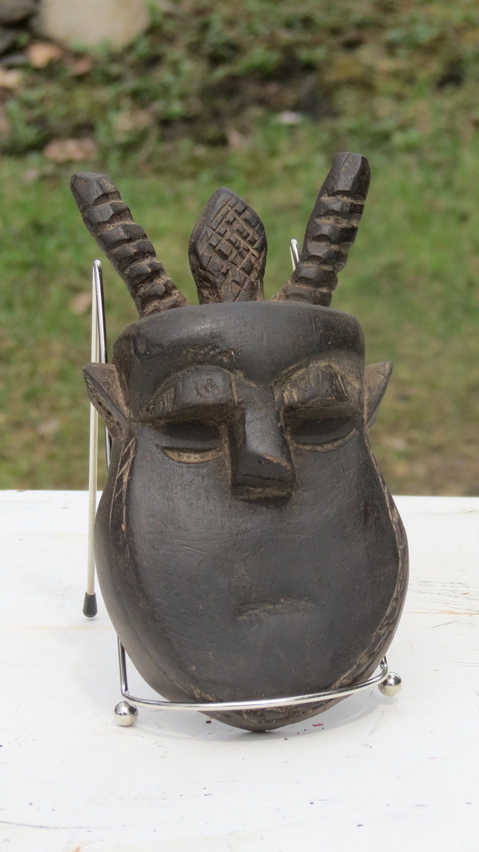 Pair of Small African Carved Wooden Masks - Etsy