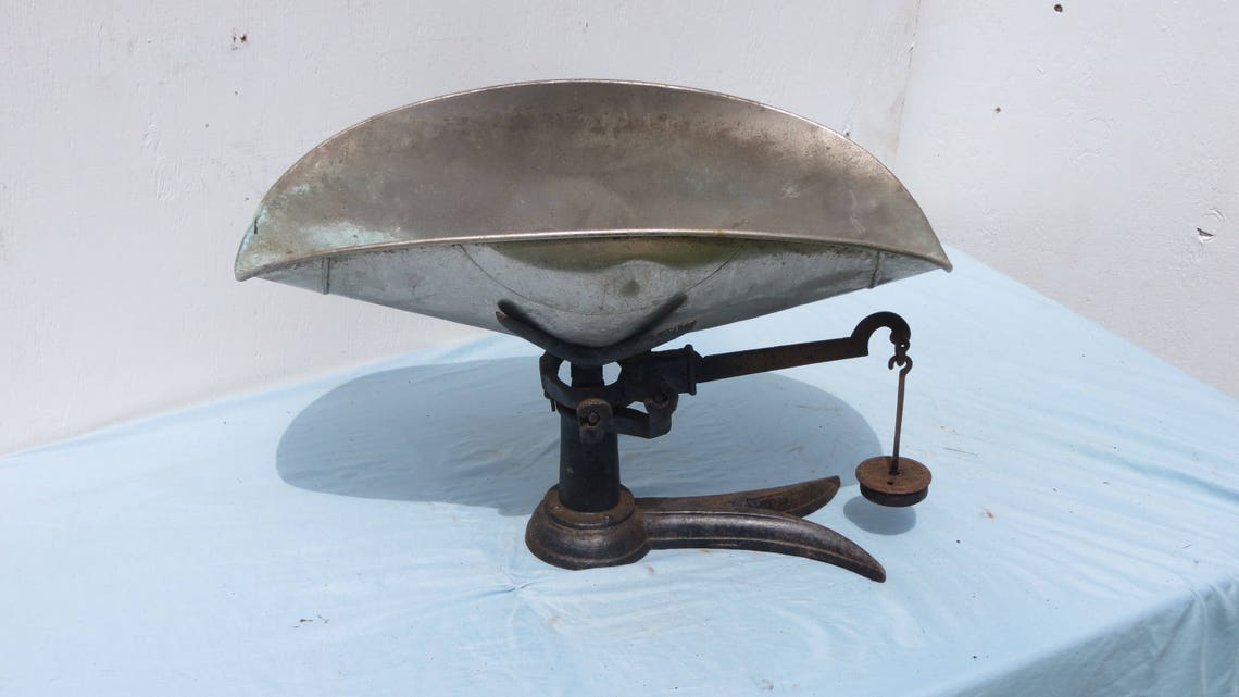 Antique Cast Iron Crow Foot Scale Primitive Country Farmhouse | Etsy