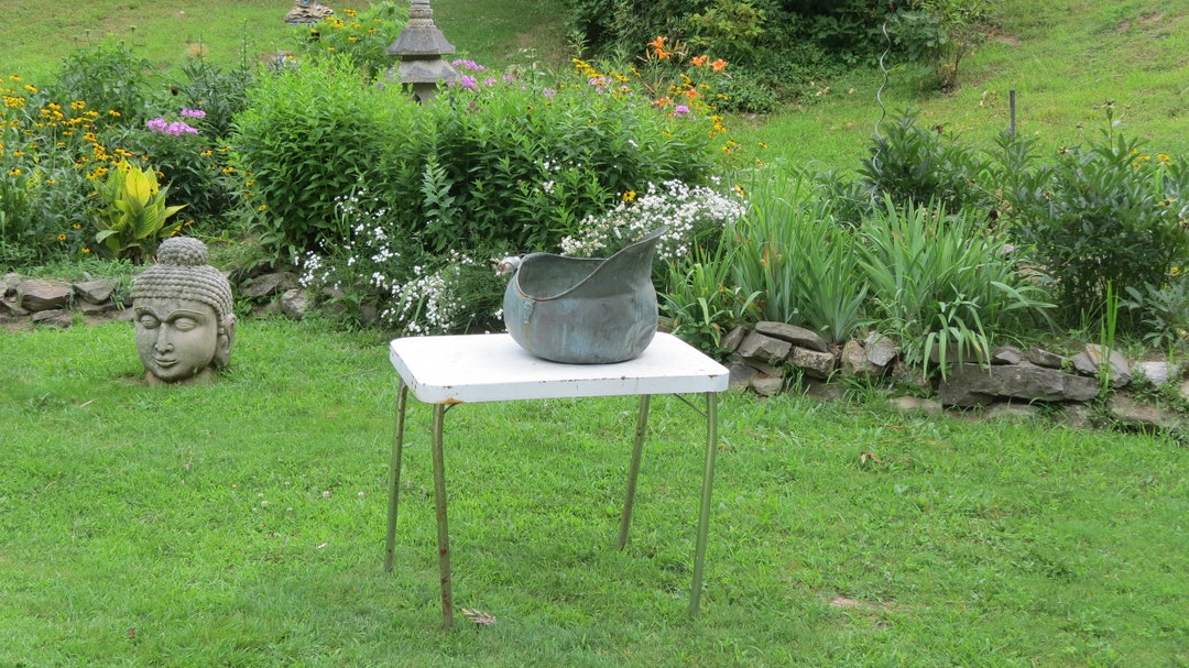 Extra Large Copper Scuttle With Sensational Character Amazing Patina ...