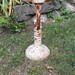Antique Chippy Rusty White Hot Water Tank Stand Salvaged DIY Repurpose ...