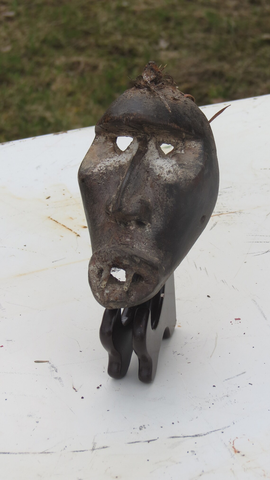 Pair of Small African Wooden Carved Masks - Etsy
