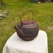 Antique Rusty Cast Iron Tea Kettle Salvaged Repurposed Recycled ...
