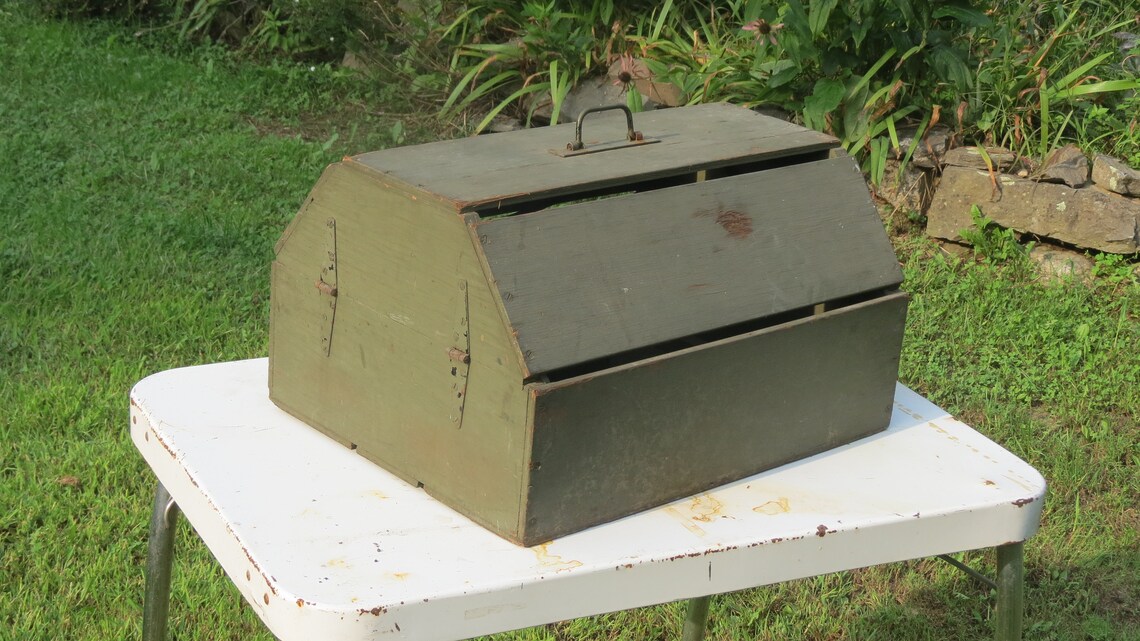 Sensational Vintage Wooden Chicken Crate Farm Fresh Barn | Etsy