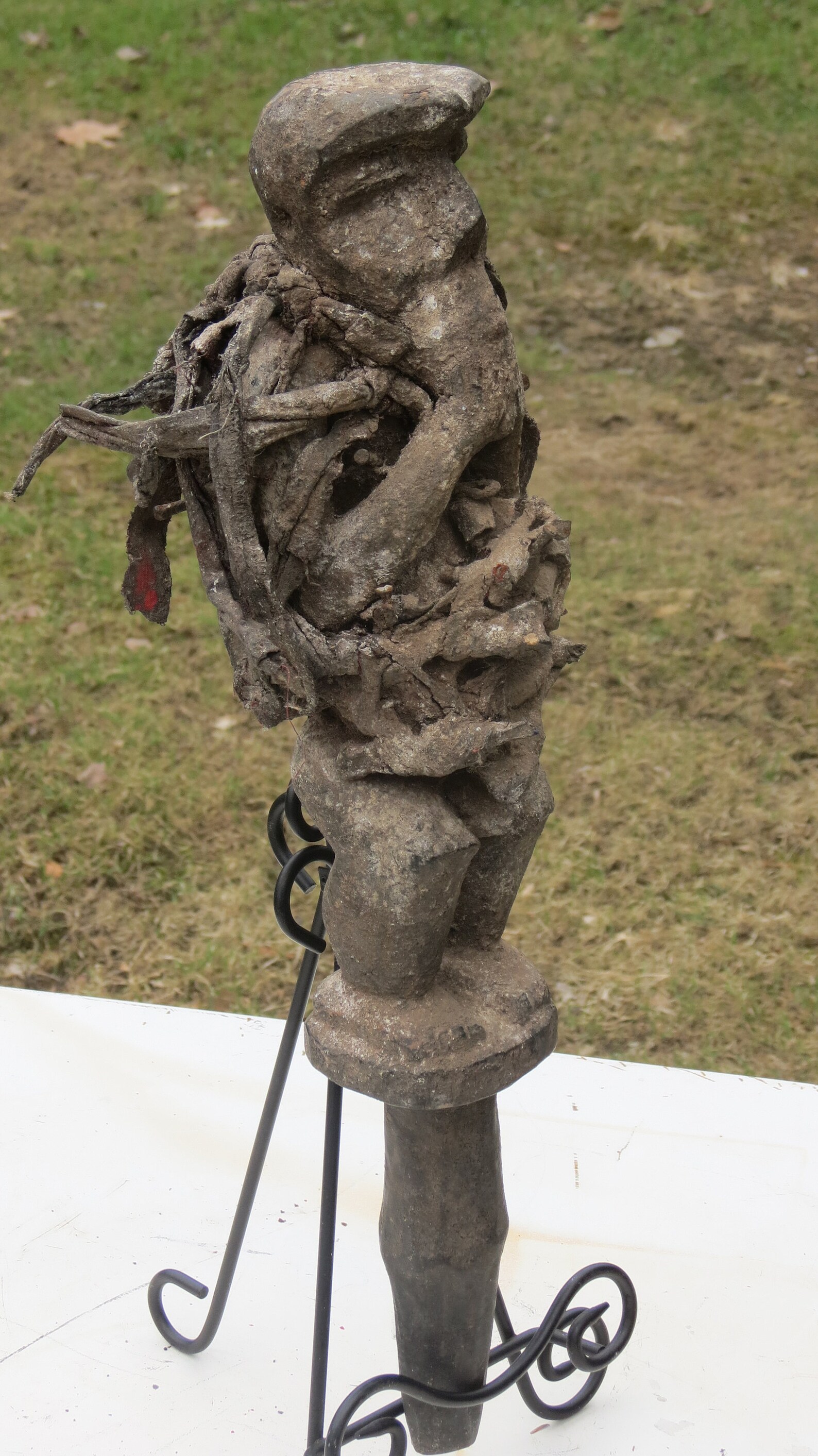 Large Carved Wooden African Staff With Vintage Patina | Etsy