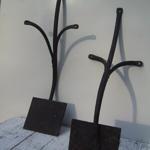 Antique Pair of Hand Forged Iron Stagecoach Steps - Etsy