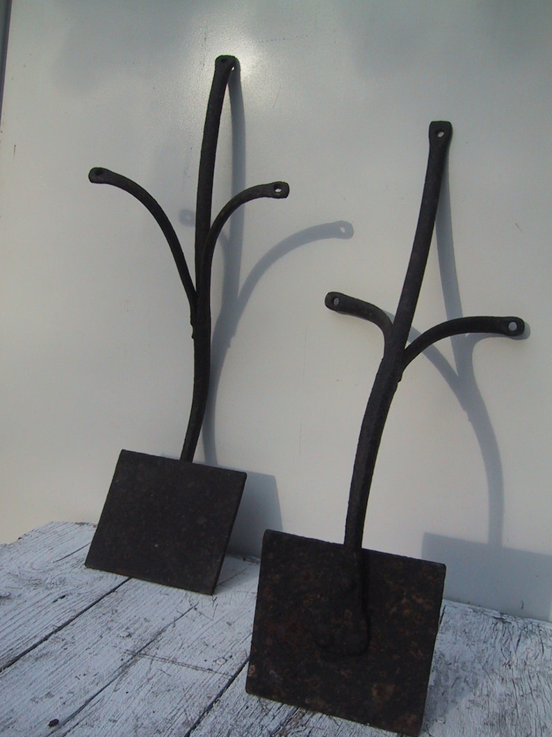 Antique Pair of Hand Forged Iron Stagecoach Steps | Etsy