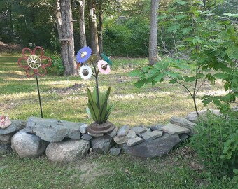 Upcycled Garden Art - Etsy
