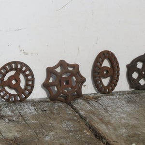 Sweet Old Barn Treasures Lot of 14 Old Rusty Faucet Handles Sensational ...