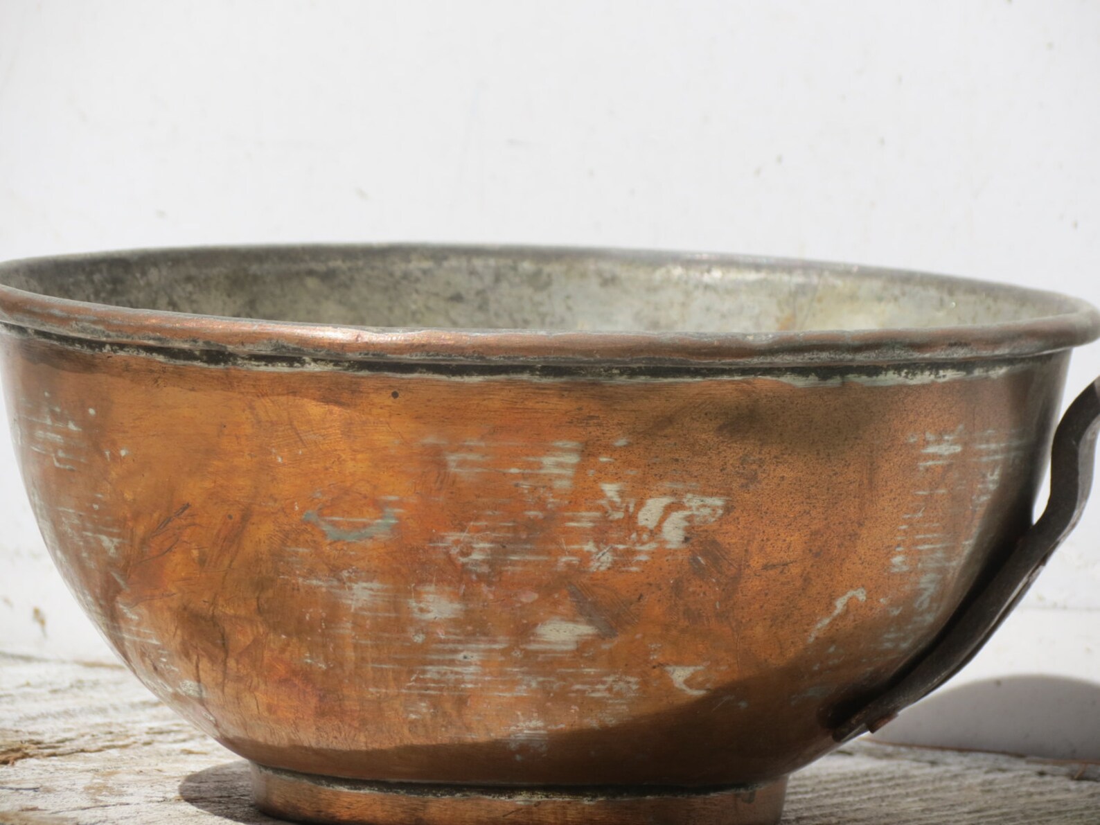 Antique Copper Dipper With Hand Hammered Wrought Iron Handle | Etsy