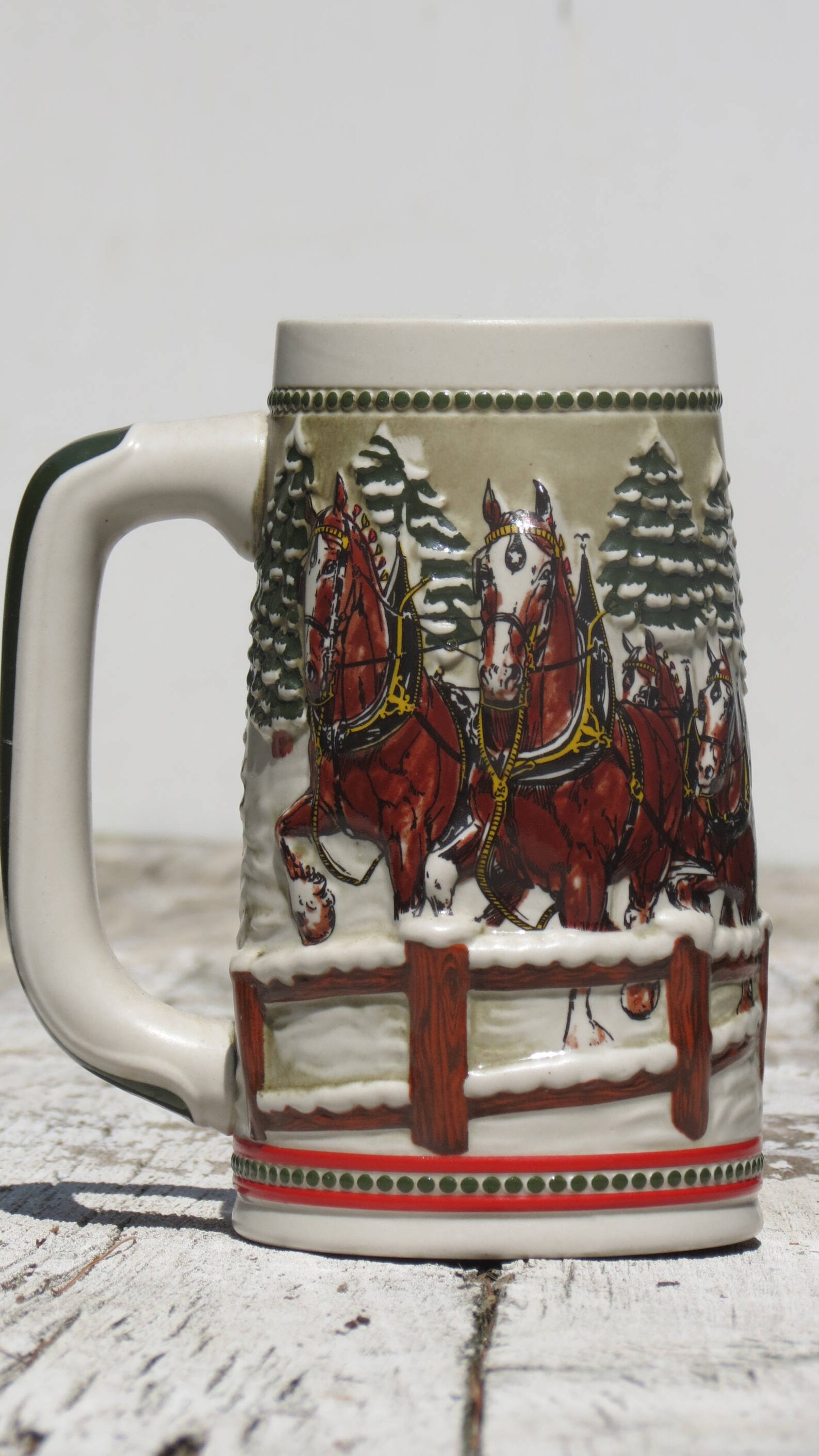 Collectible Vintage Budweiser Winter Scene Beer Stein - Etsy