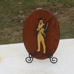 Hand Painted Revolutionary Soldier on Wood Plaque - Etsy