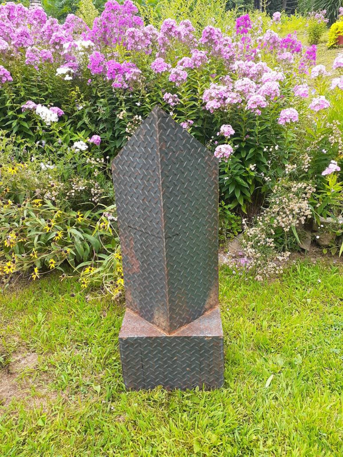 Unique Pair Large Custom Fabricated Welded Steel Diamond Plate | Etsy