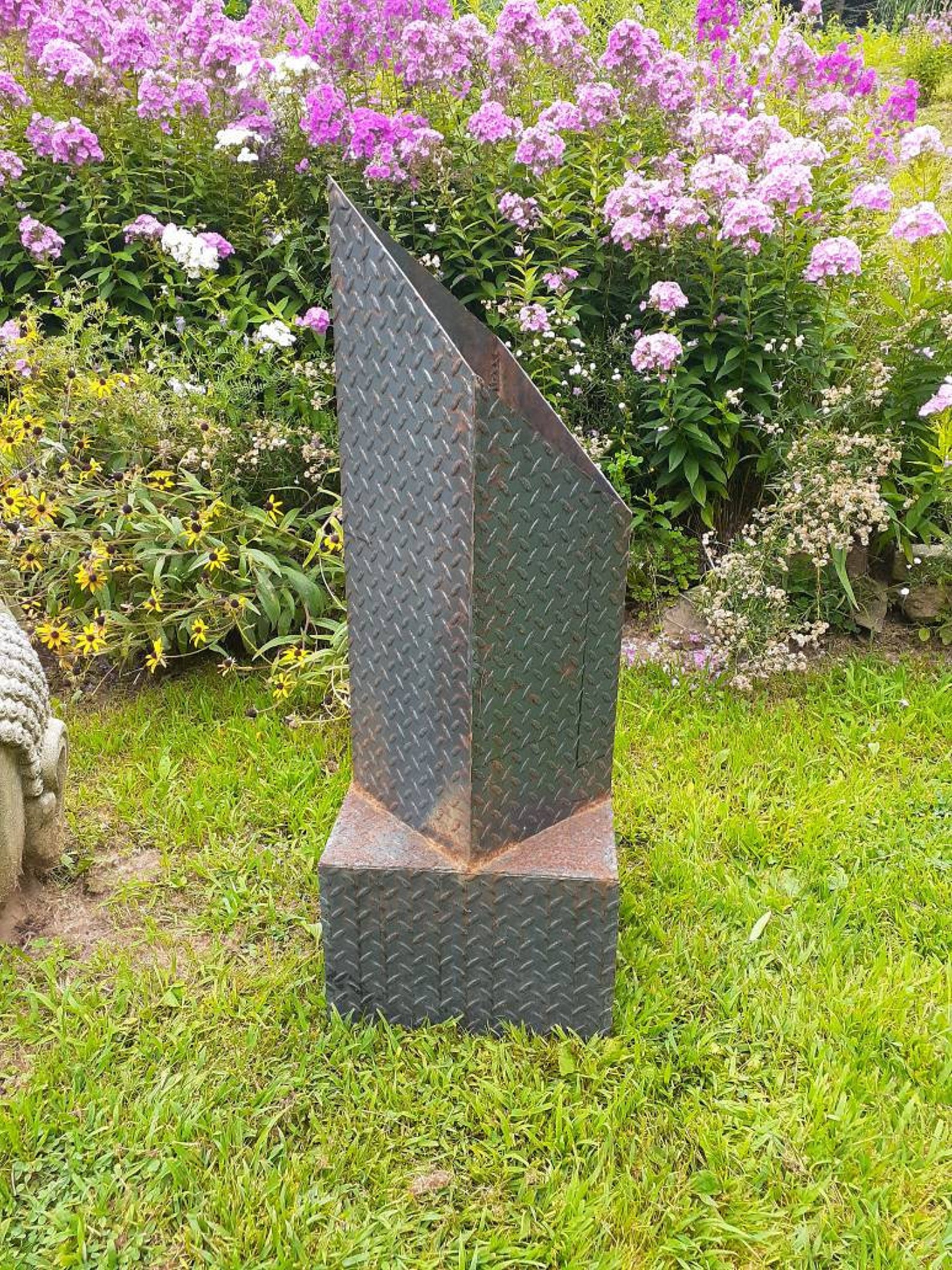 Unique Pair Large Custom Fabricated Welded Steel Diamond Plate | Etsy