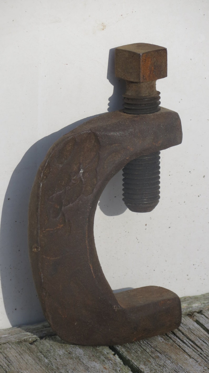 Antique Rusty Small Heavy Duty Adjustable Clamp | Etsy