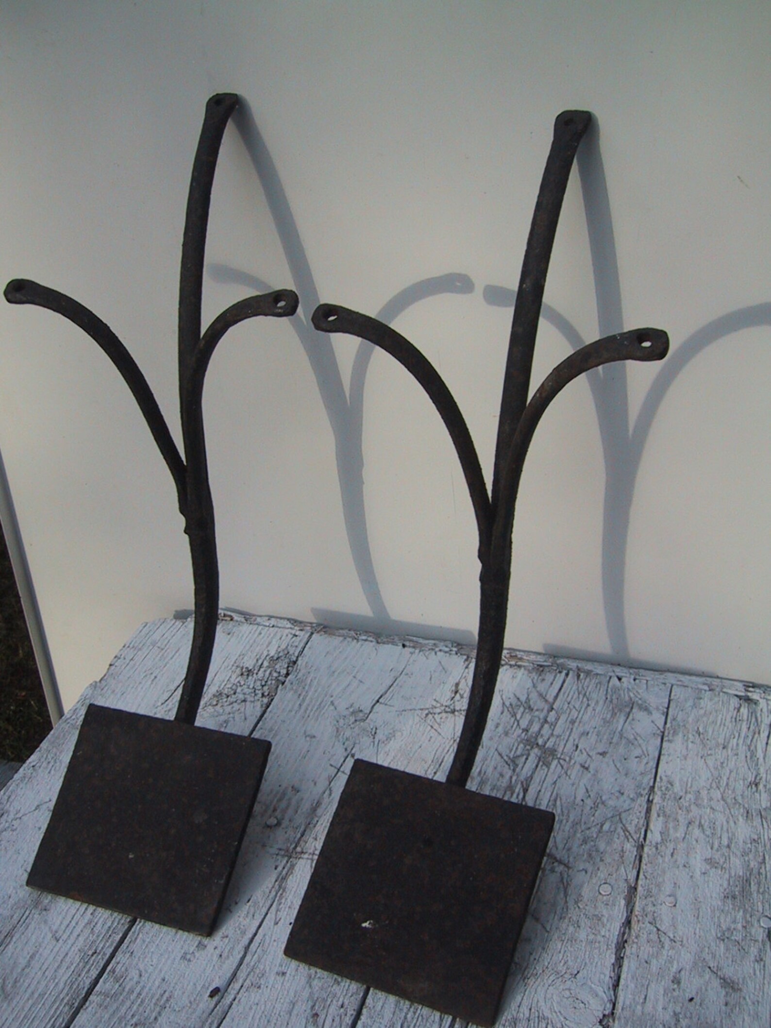 Antique Pair of Hand Forged Iron Stagecoach Steps | Etsy